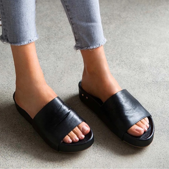 beek | Shoes | Beek Black Pelican Platform Slides | Poshmark